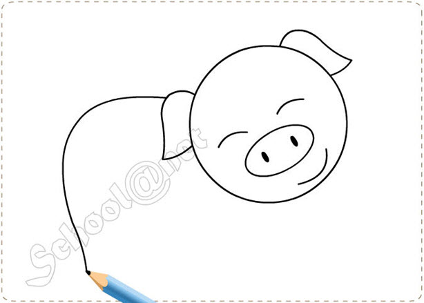 Xem ngay bộ Hình vẽ con lợn đất với nhiều cách vẽ